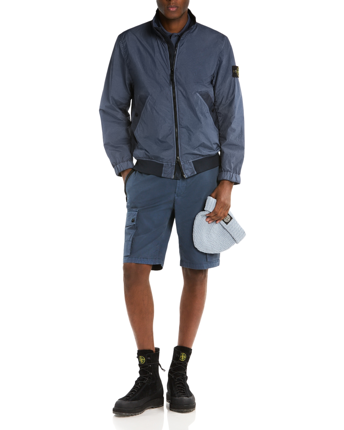 STONE ISLAND Stone Island Logo Patch Bomber Jacket